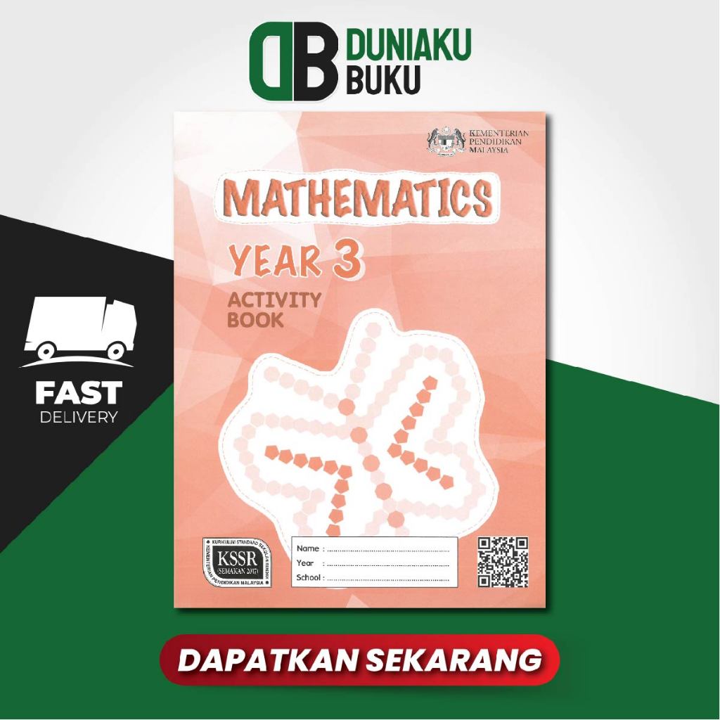 Duniaku Buku DBP Activity Book DLP Mathematics Year 3 9789834922191 ...