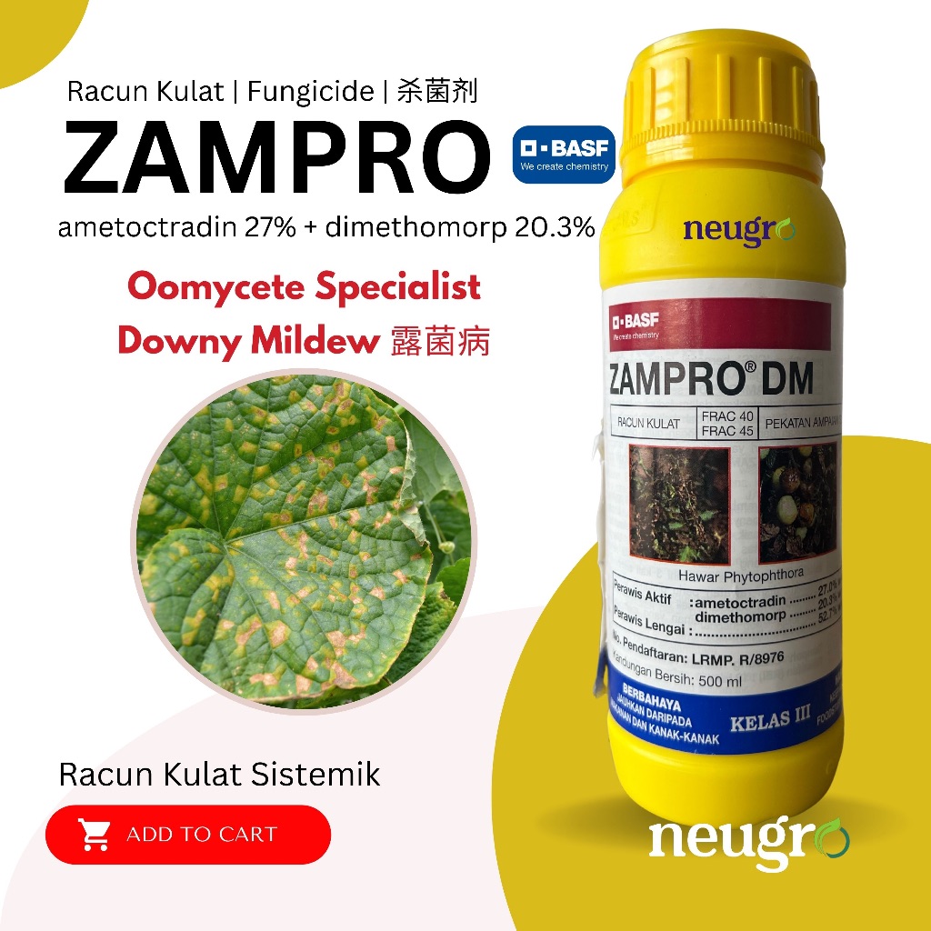 BASF Zampro® DM 500ML Fungicide - Racun Kulat Kawal Oomycete Busuk Buah ...
