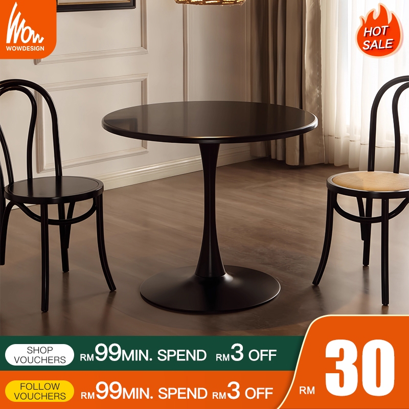 Round Dining Table Eames Coffee Tea Desk Modern Sofa Side Table Simple ...