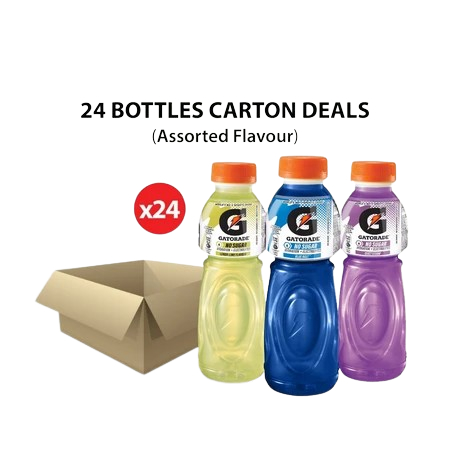 Gatorade Blue Bolt/Lemon Lime/Quiet Storm 515ml x 24 bottles (Carton ...