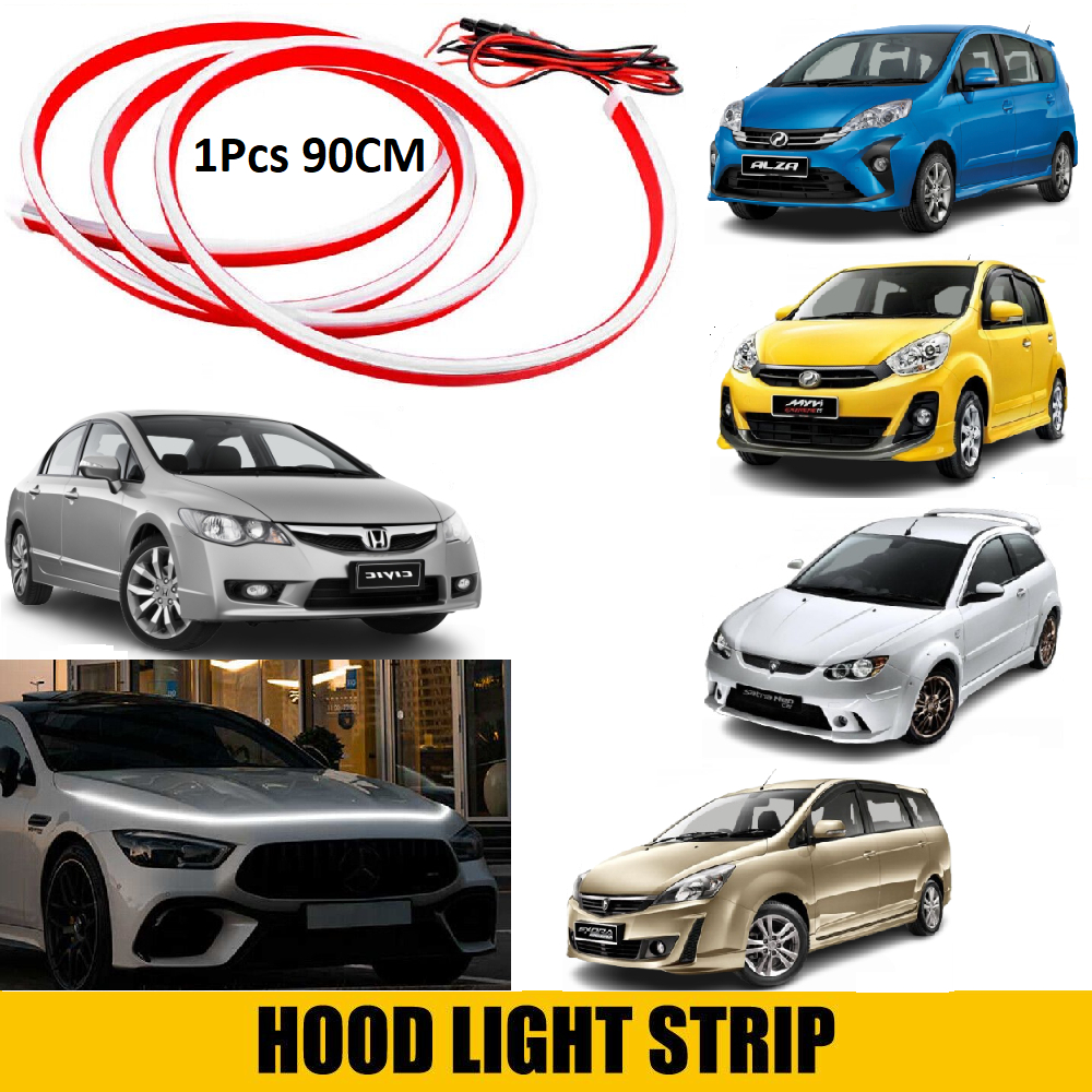 90Cm Car Daylight Led Strip Hood Grill Light Daytime System Neon Lights ...