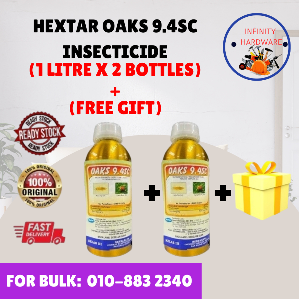 Hextar Oaks 9.4SC Insecticide x2/ Racun Serangga Akosu/ Kutu Trip ...