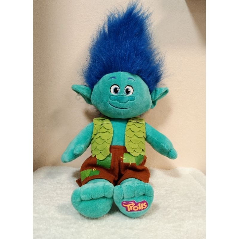 Build A Bear DreamWorks Happy Branch Trolls Blue Haired Plush Toy ...