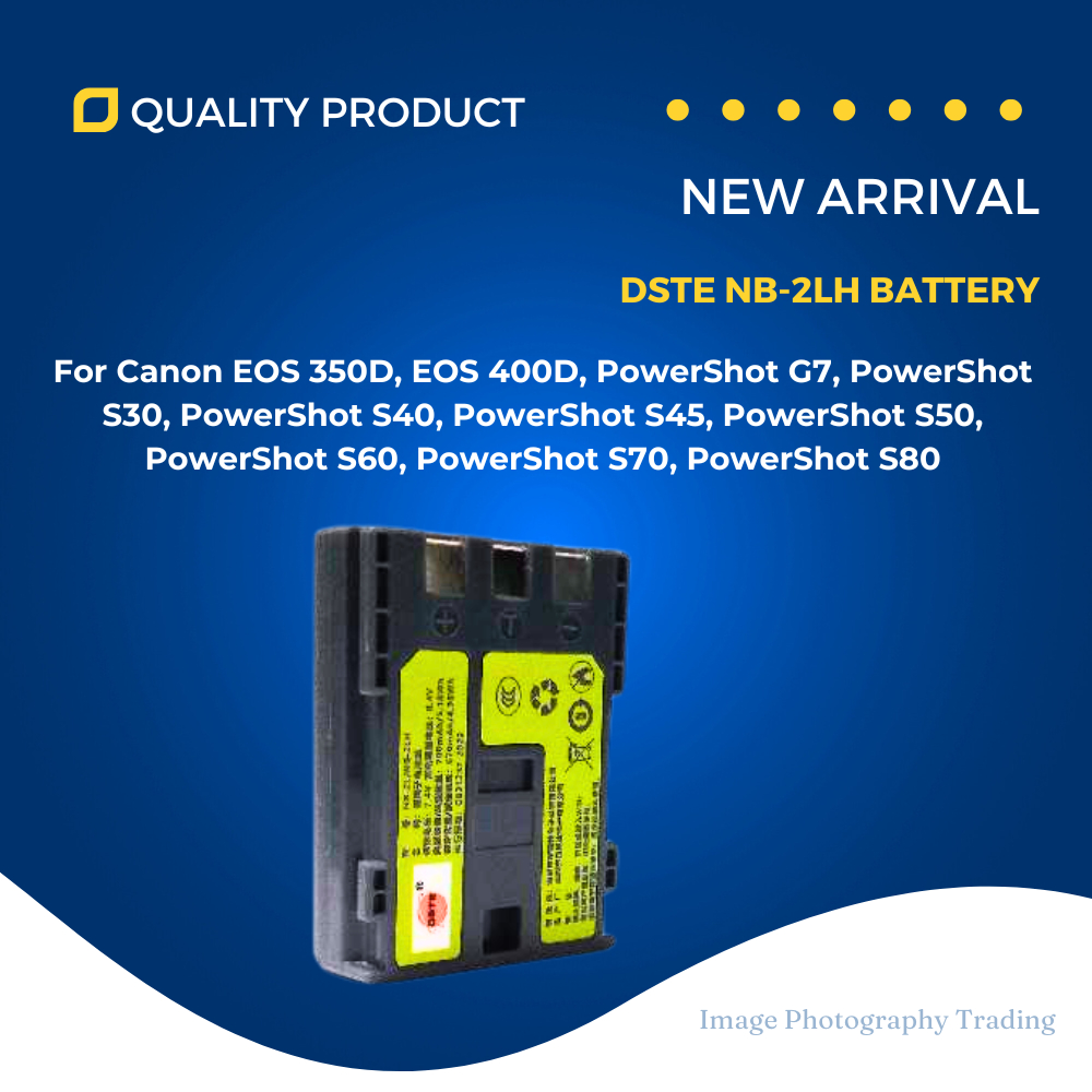 DSTE NB-2LH Replacement 7.4V 700mAh Battery For Canon EOS 350D 400D ...