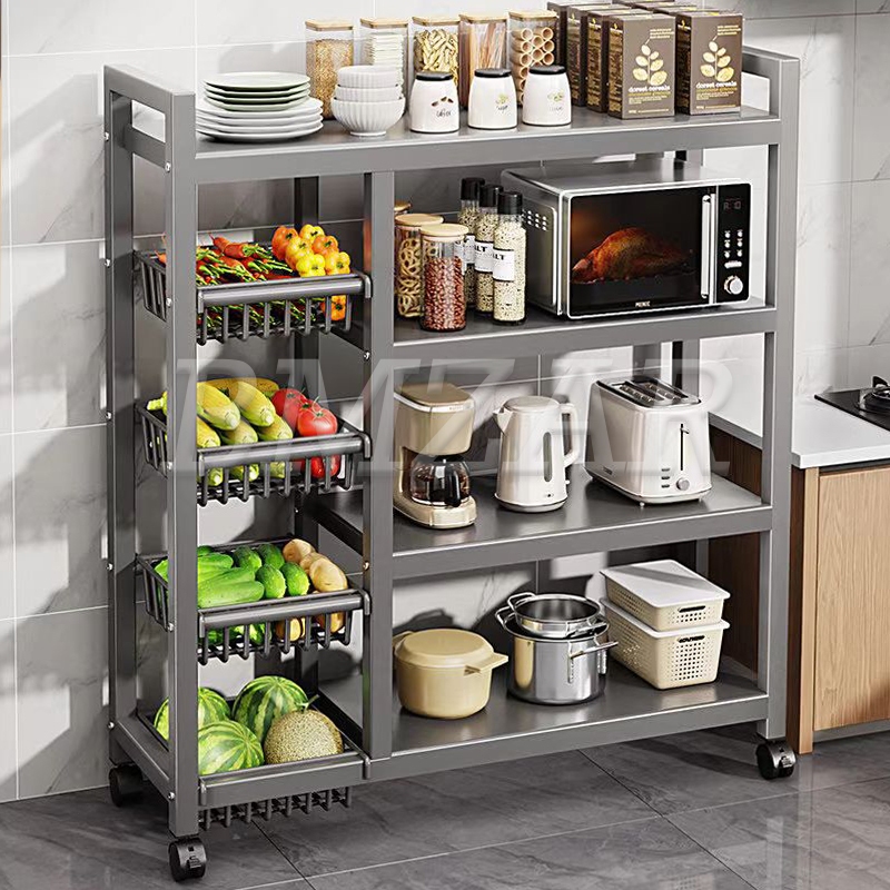 New Shelf Kitchen Basket Storage Rack Household Floor Multi-Layer Fruit ...