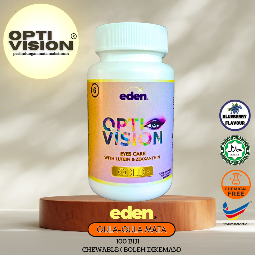 Tablet Chewable Kesihatan Mata Menyeluruh OPTIVISION Rabun Katarak ...