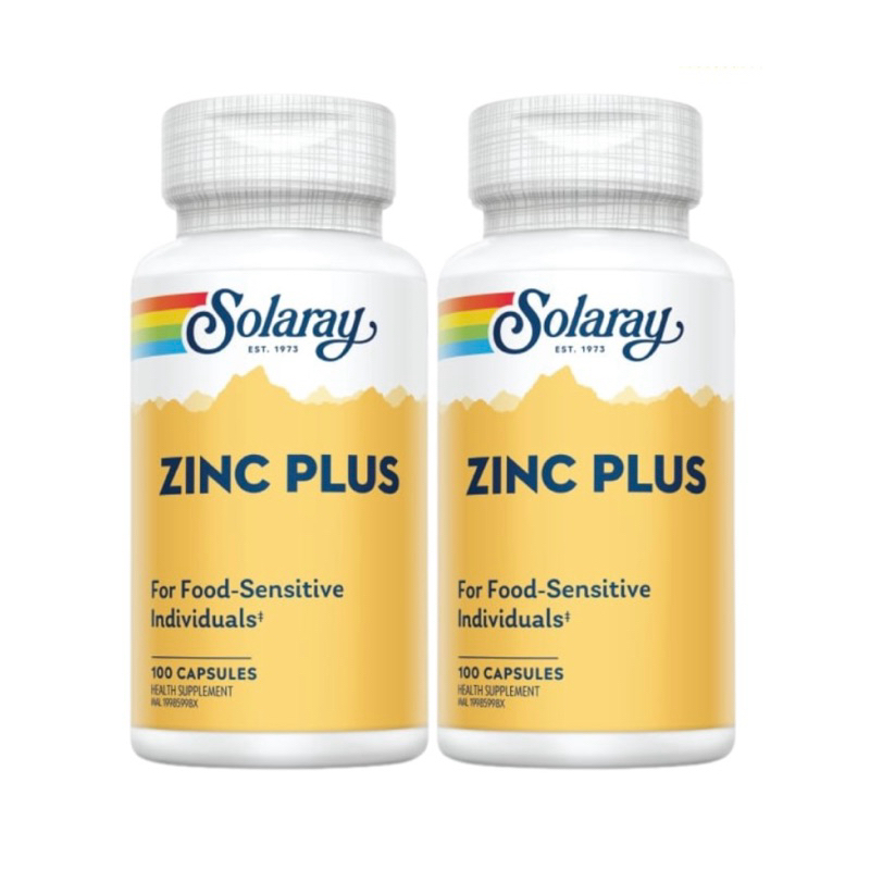 SOLARAY ZINC PLUS (2 x 100 Capsules) | Shopee Malaysia