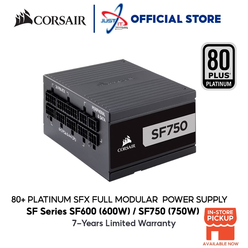 Corsair SF600 / SF750 80+ Platinum SFX Full Modular Power Supply (600W) CP-9020182-UK | Shopee ...