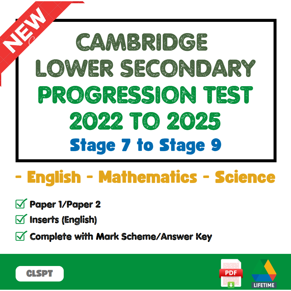 [PDF] 2025 Cambridge Lower Secondary Progression Test Stage Year 7 8 9 ...