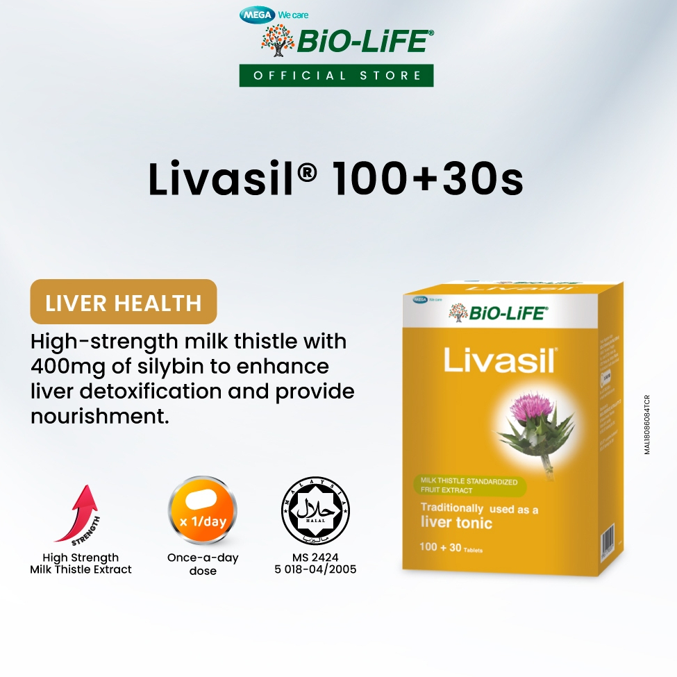 BiO-LiFE Livasil 100 tablets + 30 tablets (EXPIRY DATE NOVEMBER 2026 ...