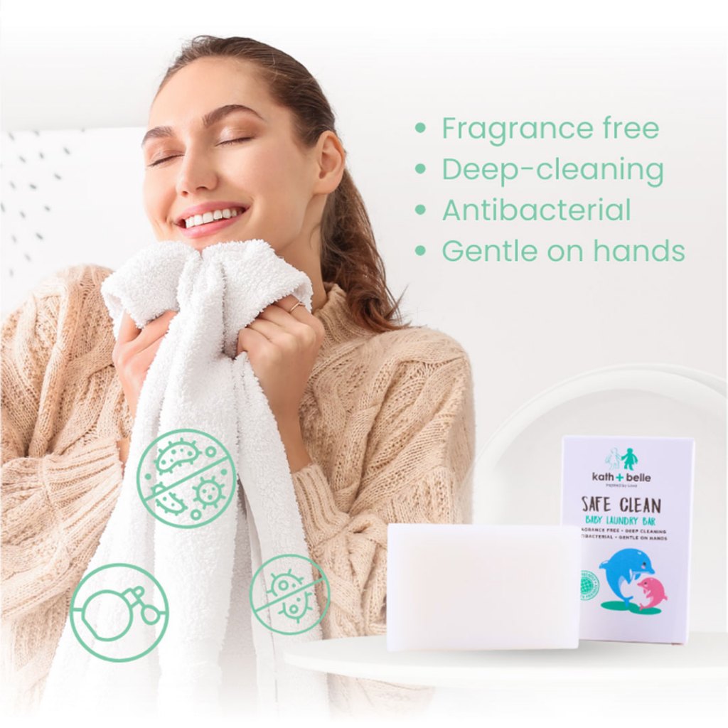 Kath + Belle Baby Laundry Bar – Natural, Antibacterial & Fragrance-Free ...