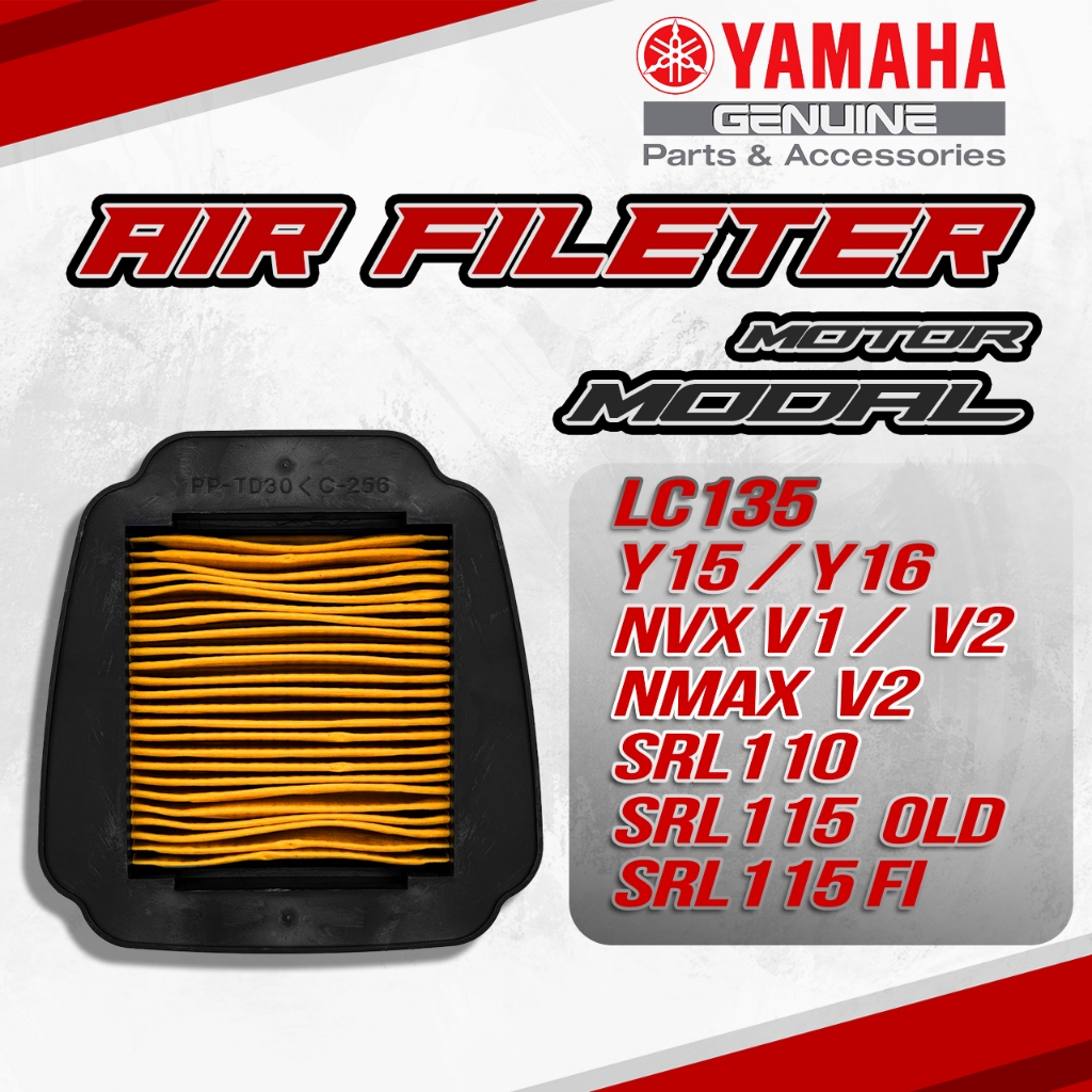 AIR FILTER YAMAHA LC135 Y15 Y16 SRL110 SRL115 SRL115 FI NVX V2 NMAX V2 ...