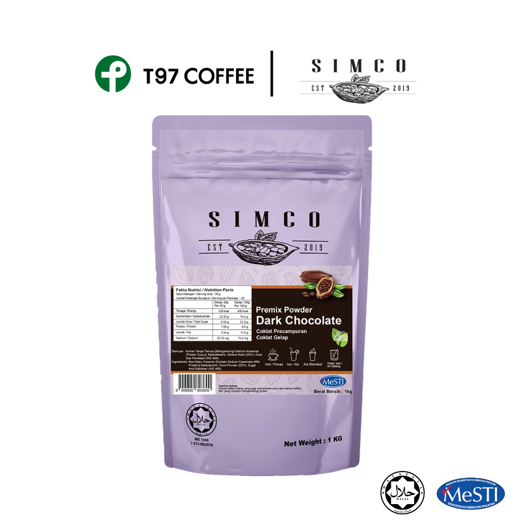 SIMCO Premix Chocolate Powder 1KG Halal (Chocolate Series) | Shopee ...