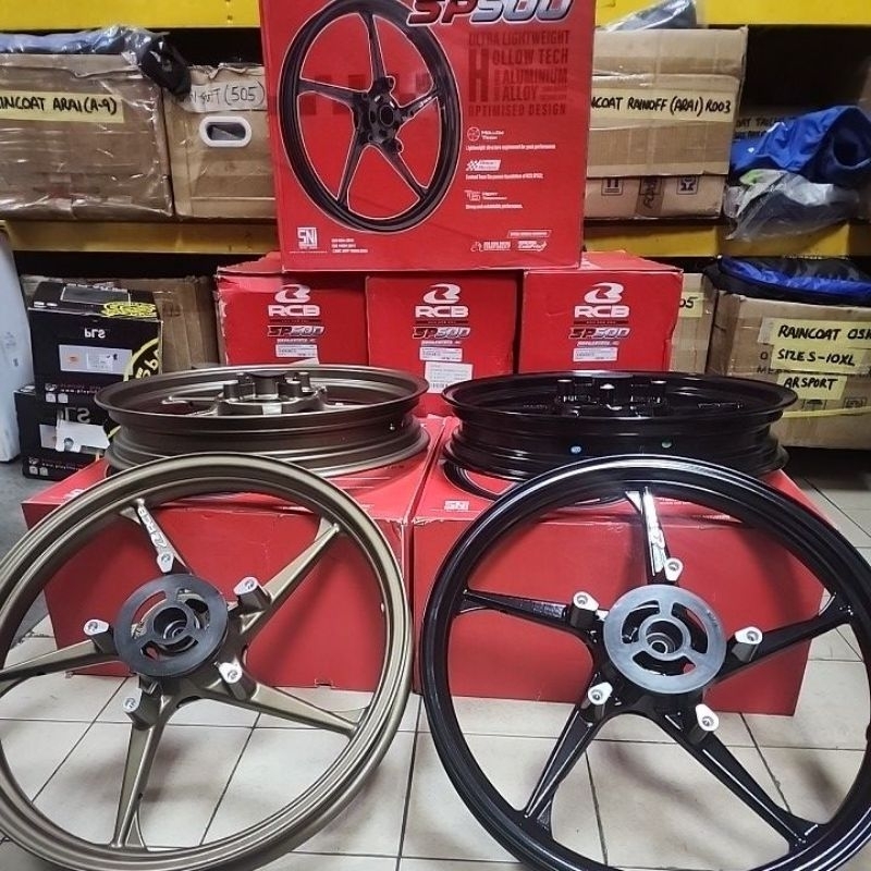 SPORT RIM RCB SP500 RS150/RSX150/WINNER X/Y16ZR ABS [185/250X17] BLACK ...