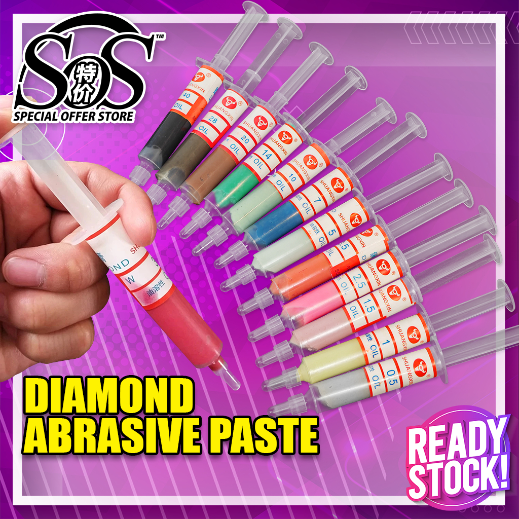 Diamond Abrasive Paste Polishing Lapping Paste Compound Syringes ...