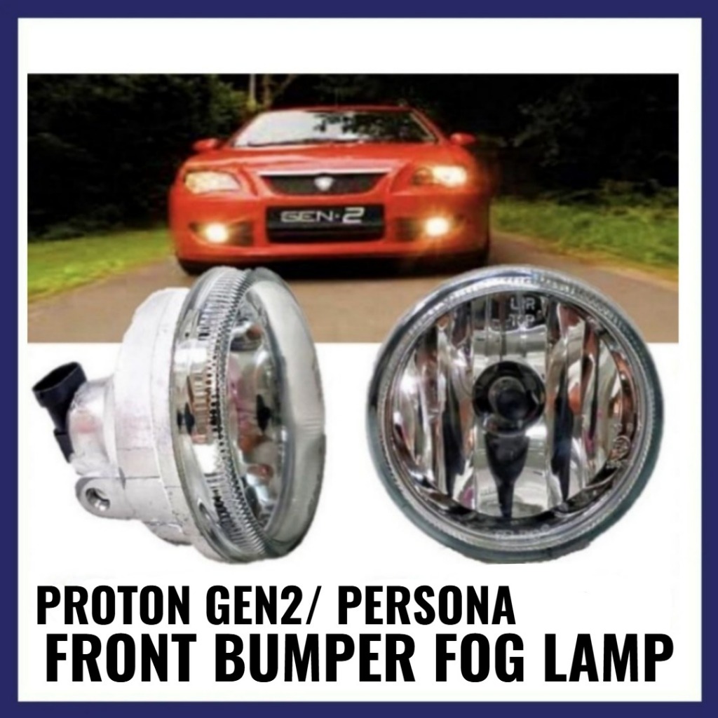 PROTON GEN2 GEN 2 PERSONA OLD MODEL FRONT BUMPER FOG LAMP LIGHT LAMPU ...