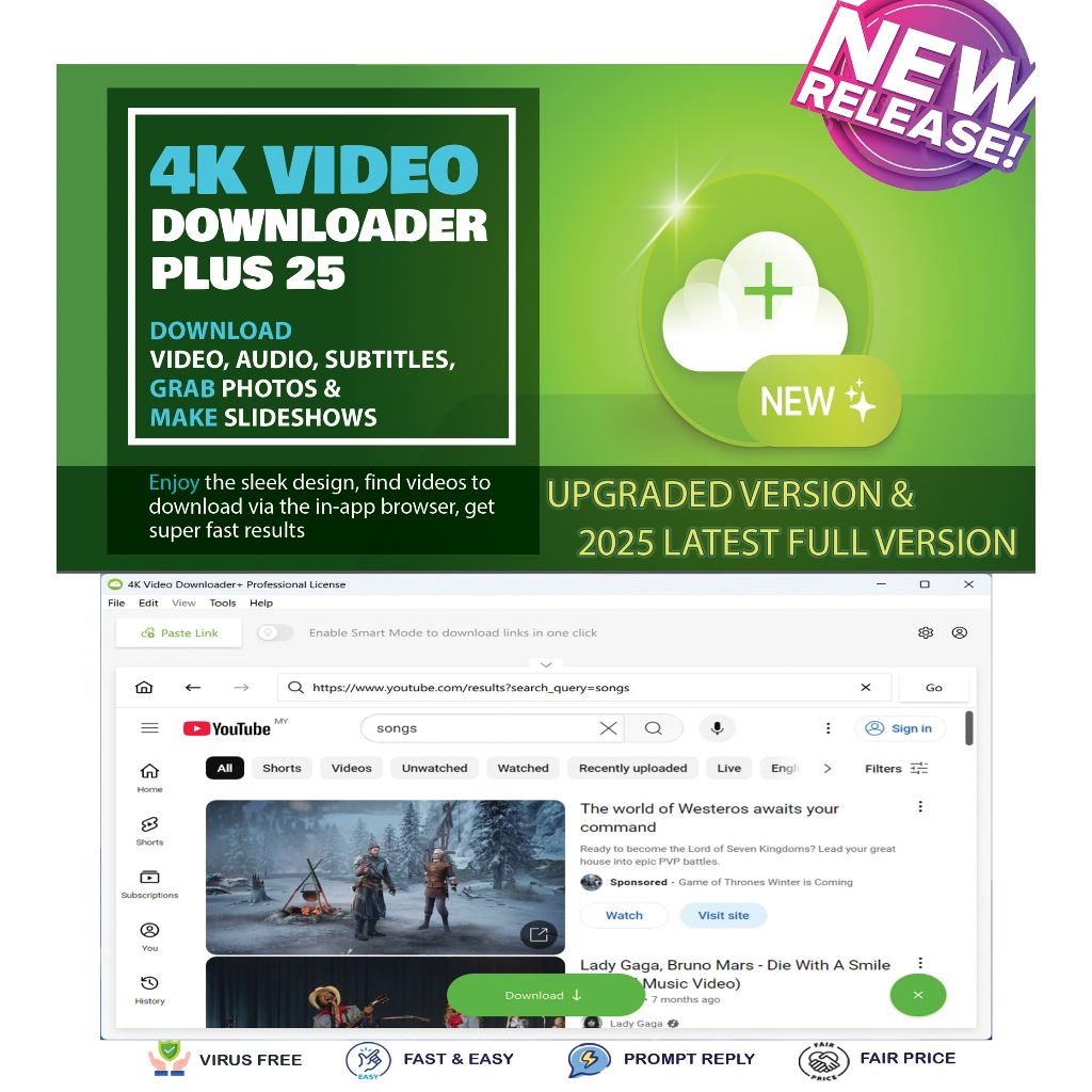 4K Video Downloader Plus 26 [Updatable] 2025 Latest Full Version ...