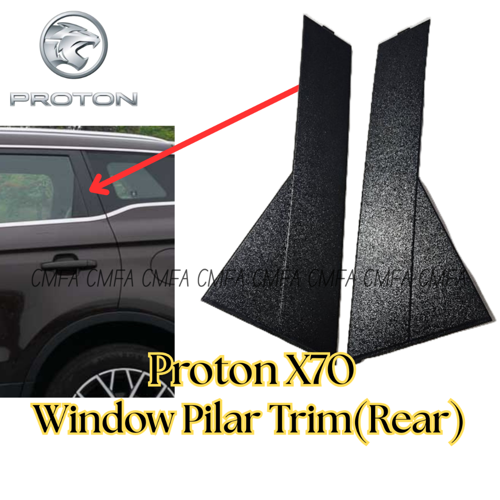PROTON X70 Door Cover Window C Pillar Cover Outer Trim Board Pilar C ...