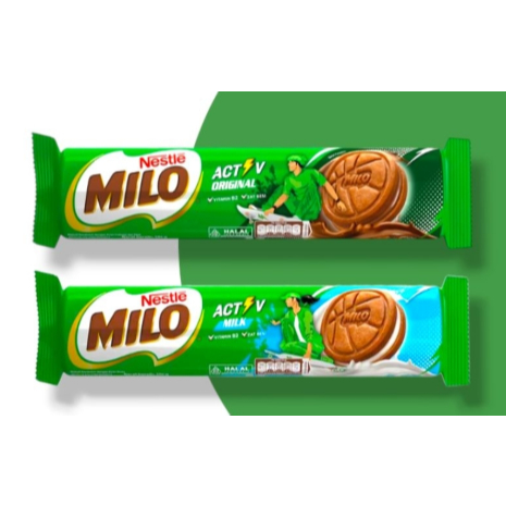NESTLE Milo Sandwich Biscuit / Biskut Sandwic 104GM ( Original / Milk ...