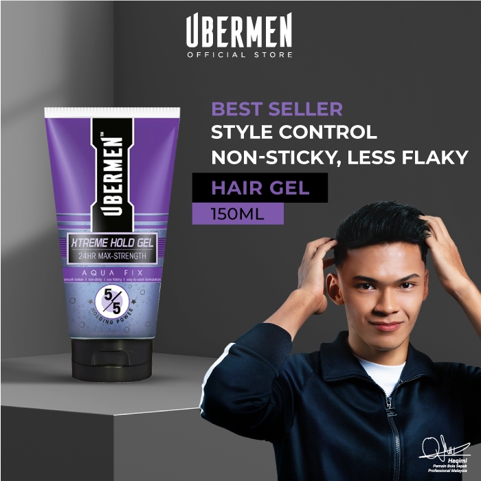 Ubermen Aqua Fix 150ml - Xtreme Hold Gel (V3) | Shopee Malaysia