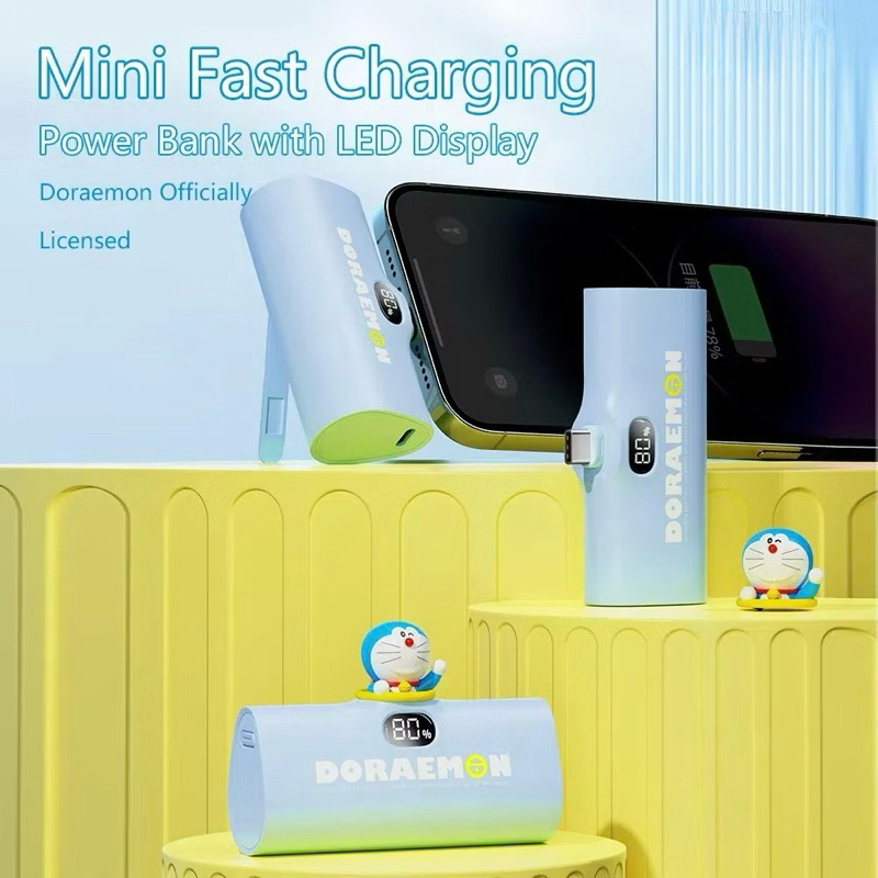 ROCK Doraemon Memory Bread Fast Charging Power Bank with LED Display ...
