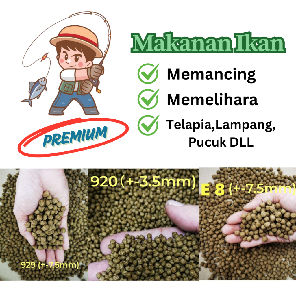 Makanan Ikan Telapia/Umpan Dedak Pancing Ikan/Fishing Feeding Food ...