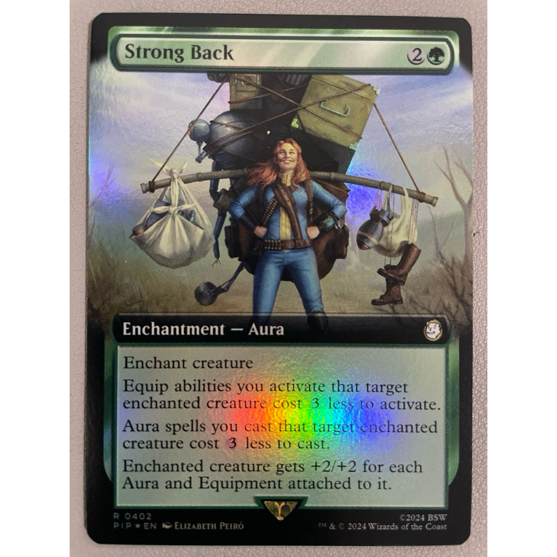 MTG:Fallout (PIP) R0402 - Strong Back (Extended Foil) | Shopee Malaysia
