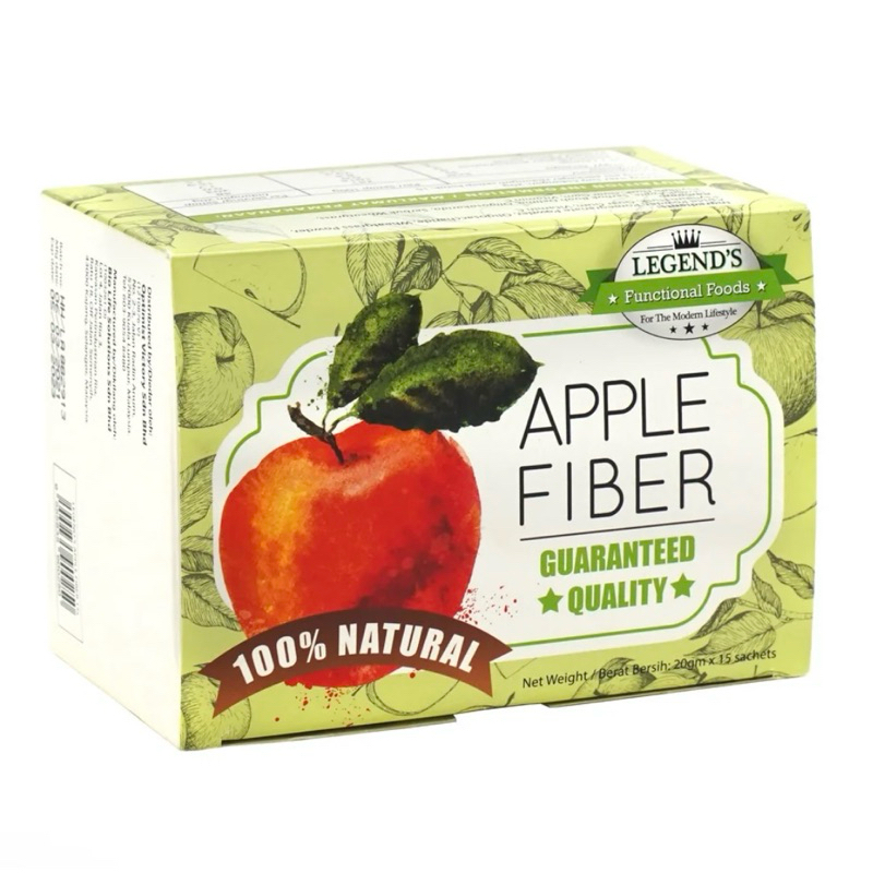 Legend’s Apple Fiber (15 Sachets) – Natural Fiber for Digestive Health ...