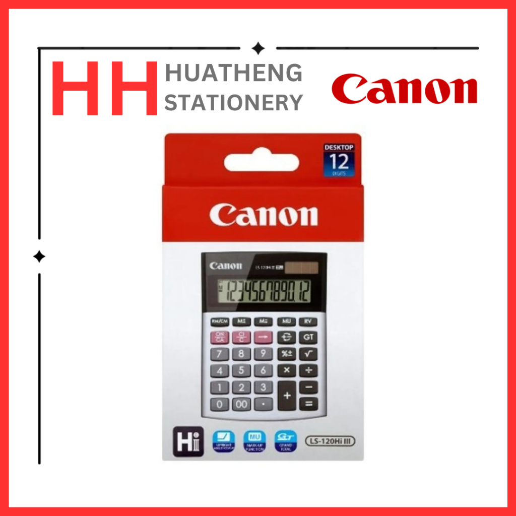 Canon 12 Digits calculator LS-120Hi III | Shopee Malaysia