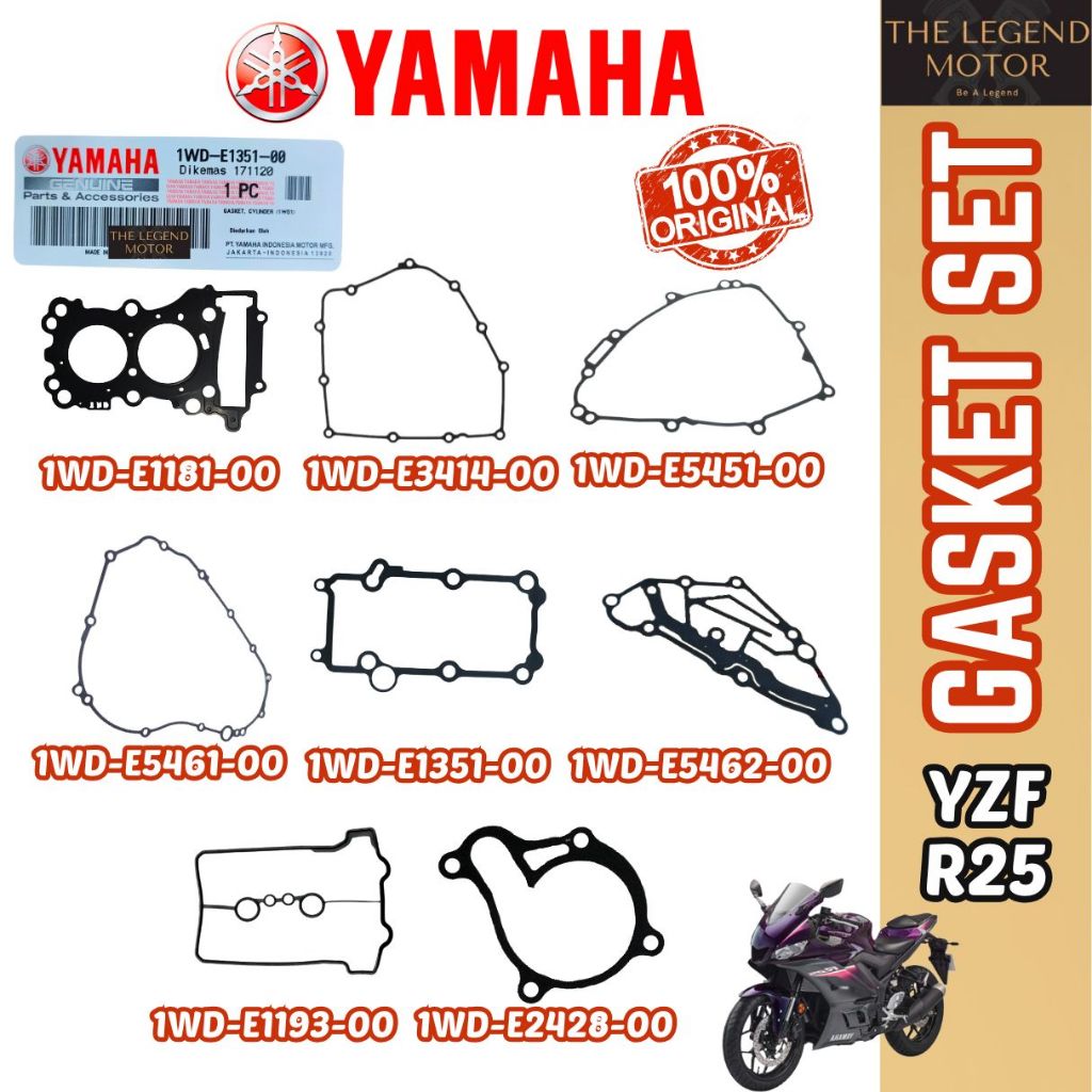 YZF R25 YZF-R25 Gasket Head Ring block Clutch Magnet Waterpump ...