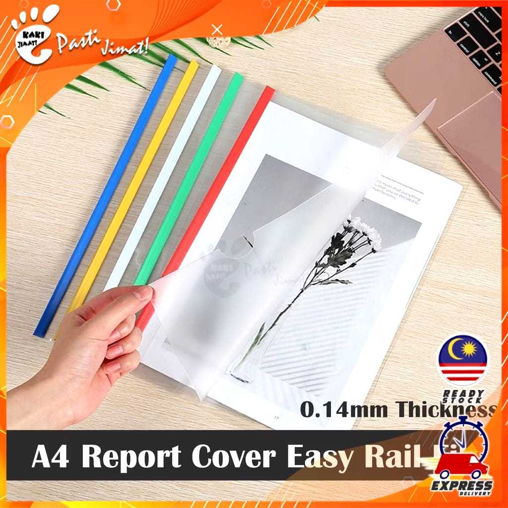 Kaki Jimat A4 Slide File Sliding Report File Folder 18C 1cm Slide Grip ...