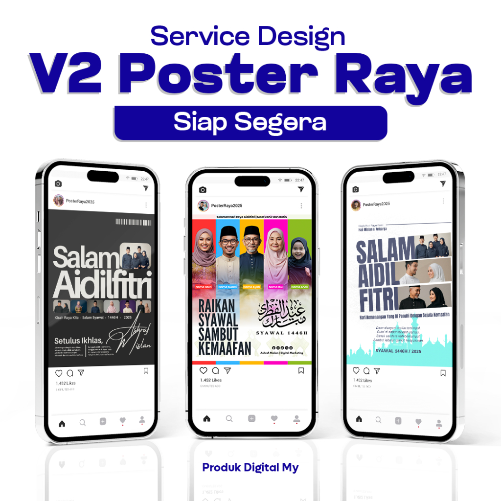 Poster raya SIAP SEGERA V2 - service design - 100 pilihan design ...