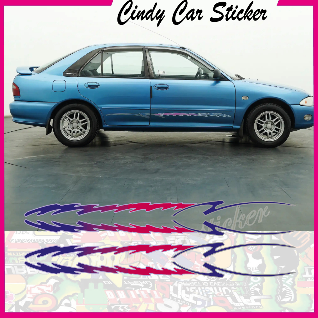 Proton Wira Side Body Sticker Set (Left & Right) – 2pcs Vinyl Decal ...