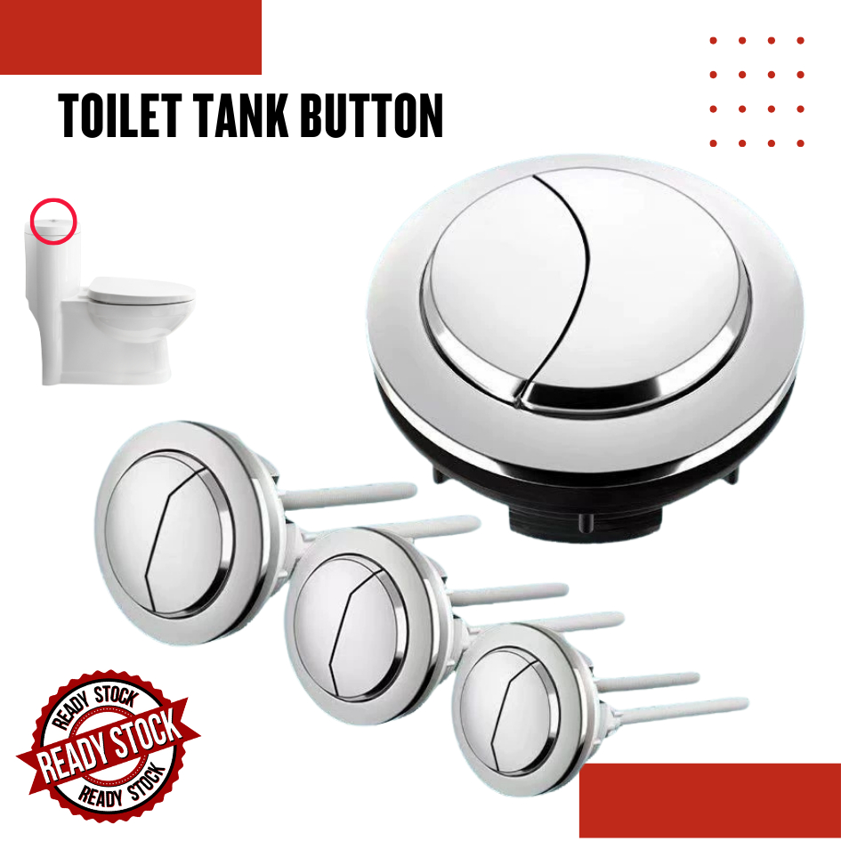 【HIGH QUALITY】99% 3in1 Set Flush Pump Button Toilet Tank Inlet Valve ...
