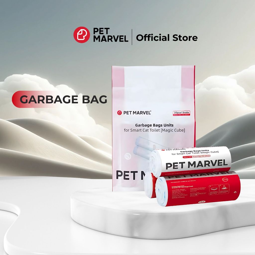 PET MARVEL C1Magic Cube Cat Toilet Disposable Drawstring Litter Bags ...