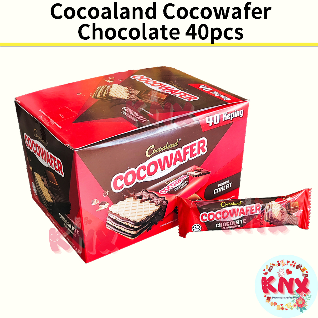 Cocoaland Cocowafer 12g x 40pcs Chocolate Flavoured Wafer | Shopee Malaysia