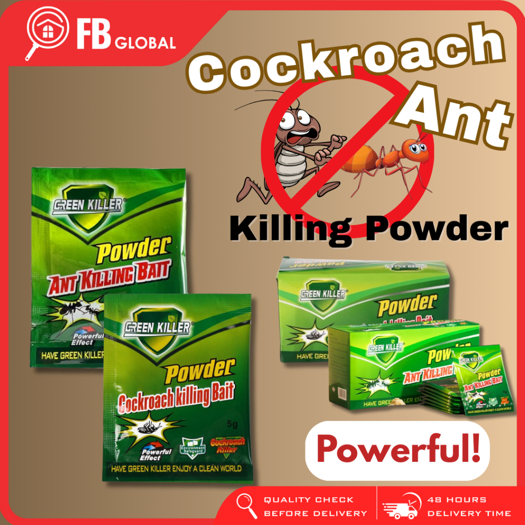 [50Pcs/Box] Ant & Cockroach Killing Powder Bait Powder Pest Control ...