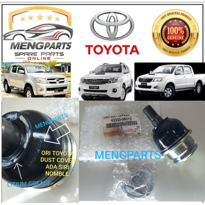 ORIGINAL TOYOTA HILUX VIGO KUN25 REVO GUN125 FORTUNER KUN50 TGN51 TGN61 2005Y-2015Y LOWER ARM ...
