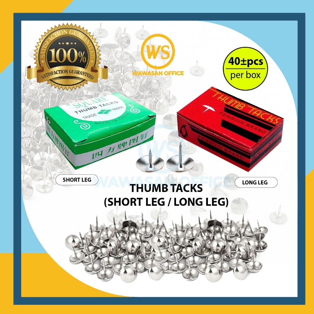 Thumb Tack / Thumbtack / Paku Payung / Paku Tekan 图钉 (Long / Short ...
