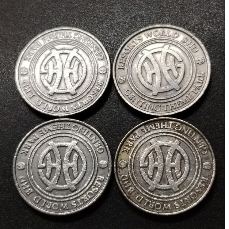 Genting Highland Games Token 1990s ( 4 Tokens ) | Shopee Malaysia