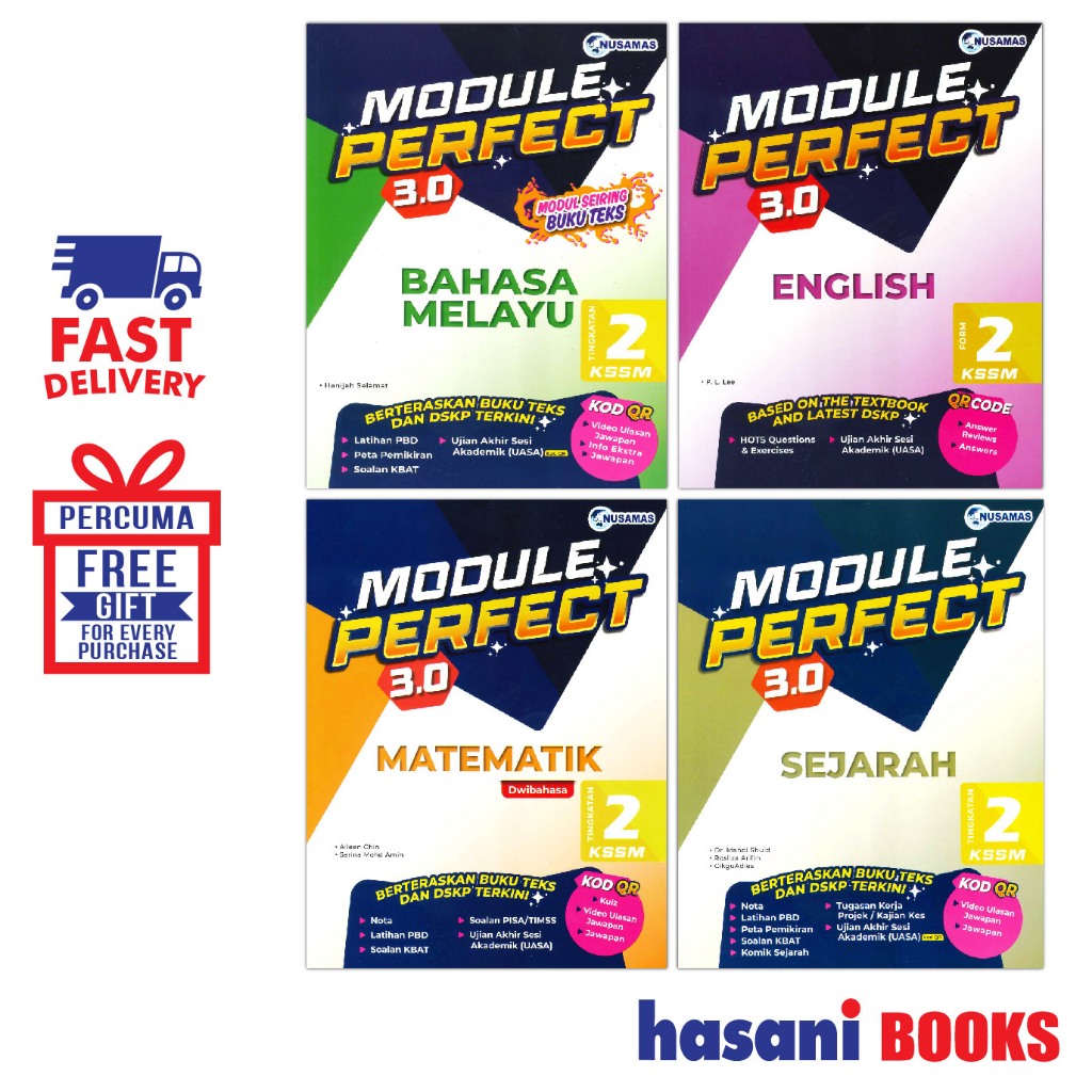 Hasani Nusamas Buku Latihan Module Perfect 3.0 KSSM Tingkatan 2 | Shopee Malaysia