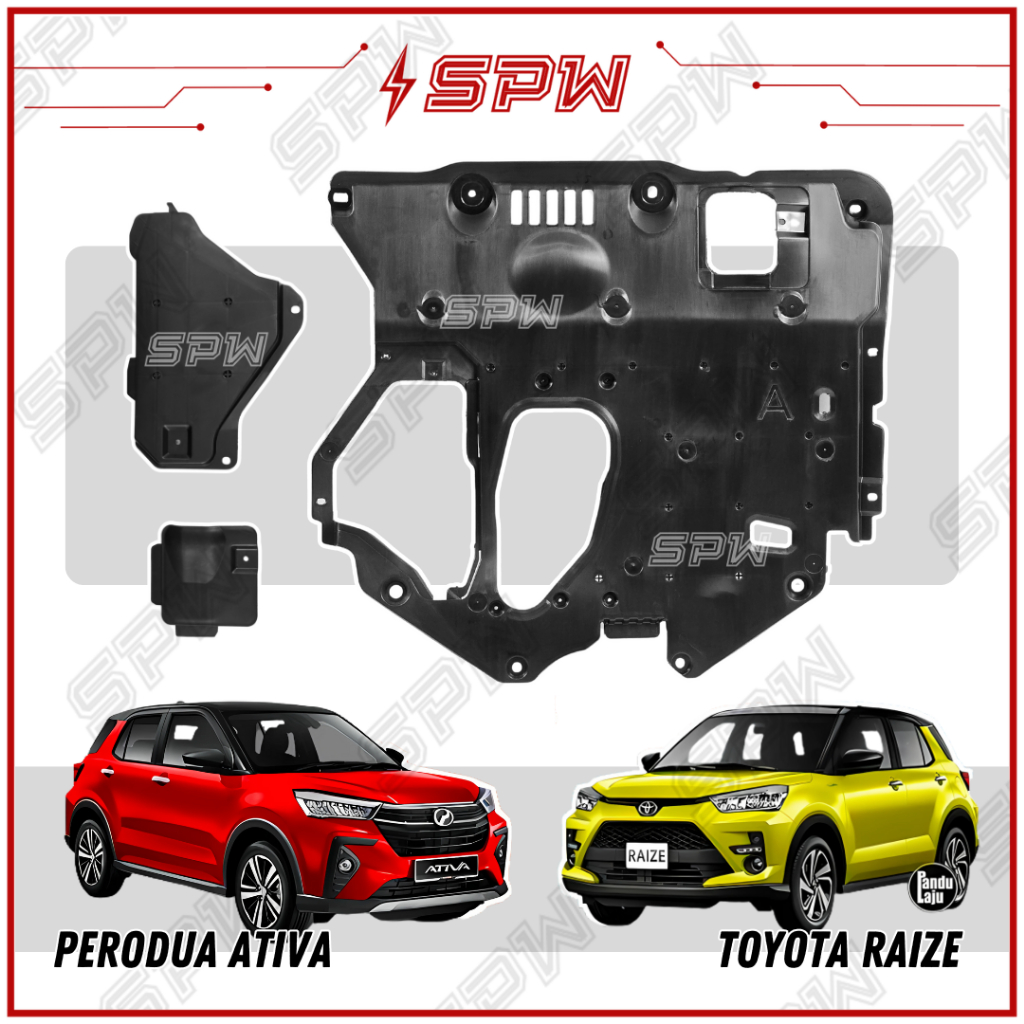 Perodua Ativa / Toyota Raize Engine Cover Lower Engine Protection Skid ...