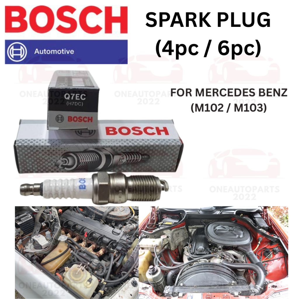 BOSCH NICKEL SPARK PLUG MERCEDES BENZ W124 W201 M102 M103 ENGINE ...