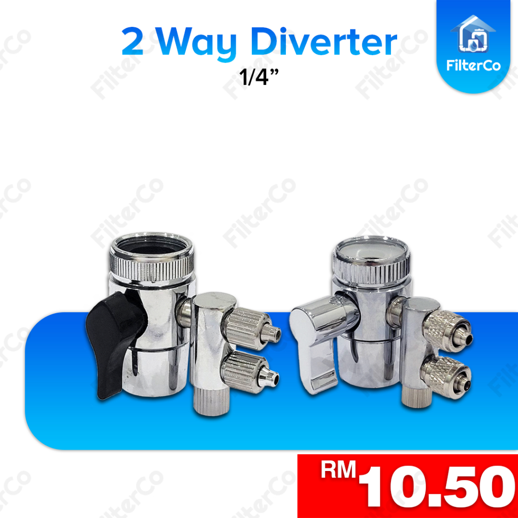 2 Way Diverter Valve 1/4" For Water Filter Water Dispenser Use Suitable ...