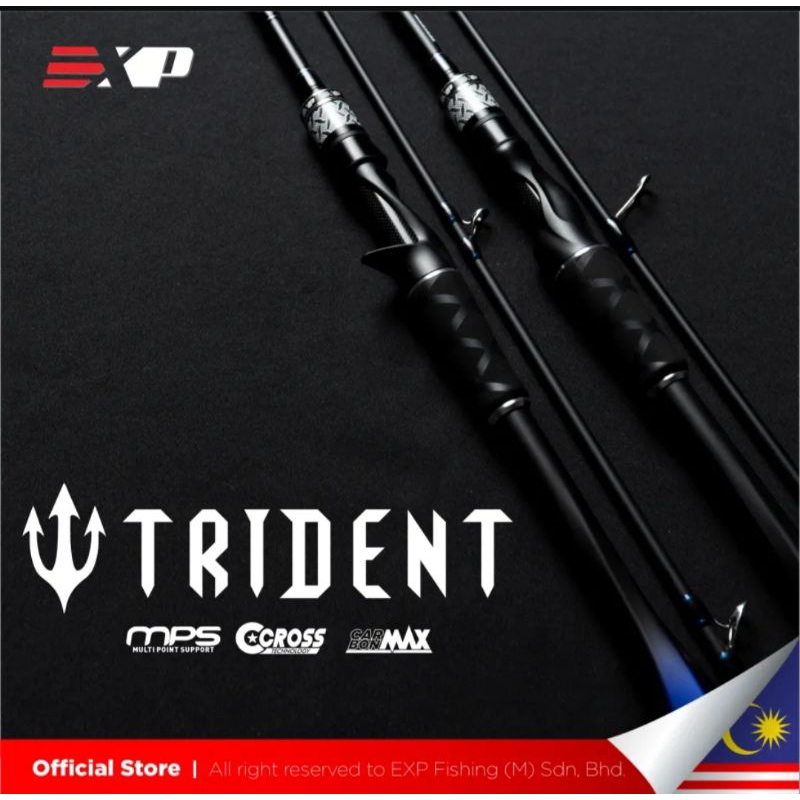Exp trident spinning and casting fishing rod | Shopee Malaysia