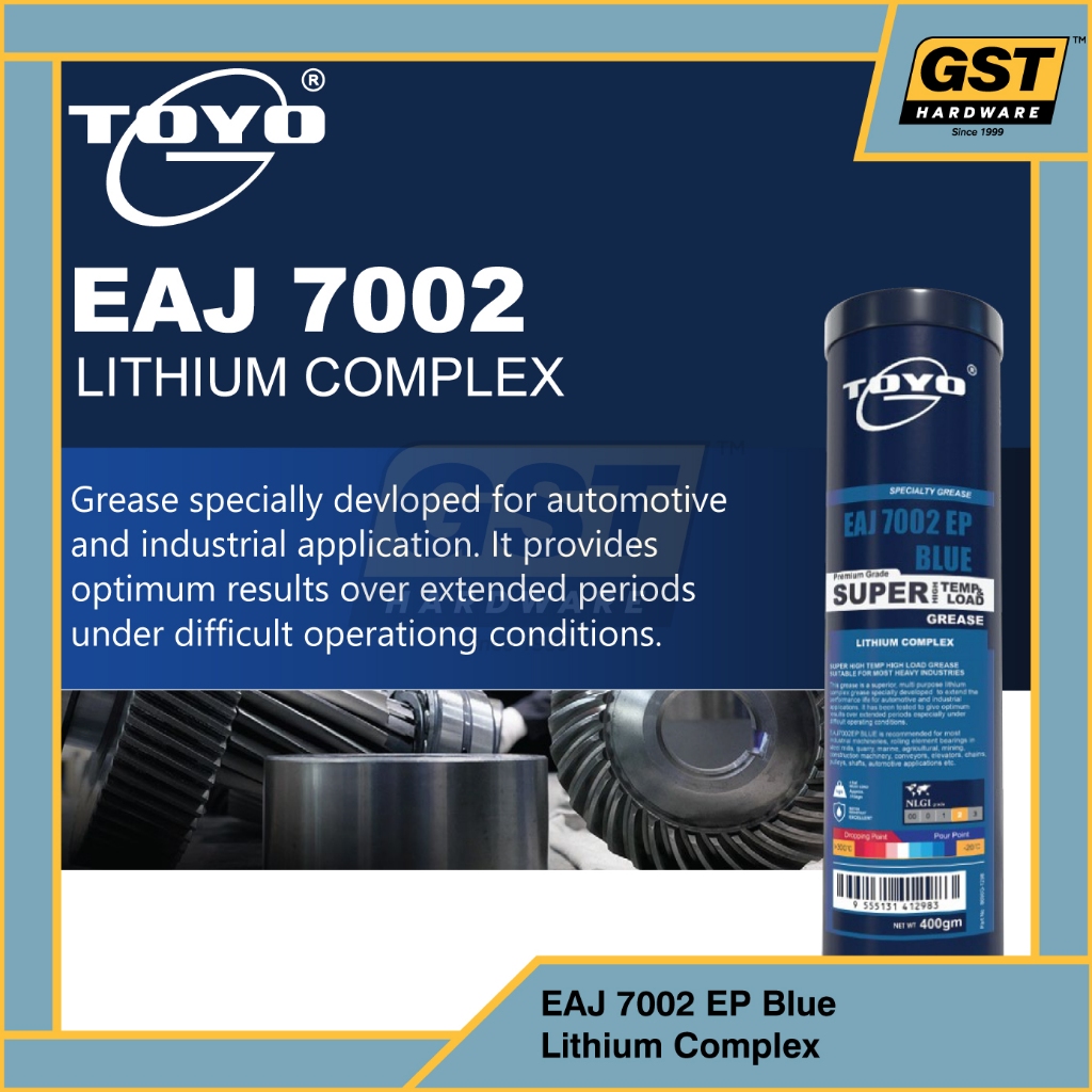TOYO-G EAJ7002EP Blue Lithium Complex Grease EP Blue NLGI 2 Grease Trap ...