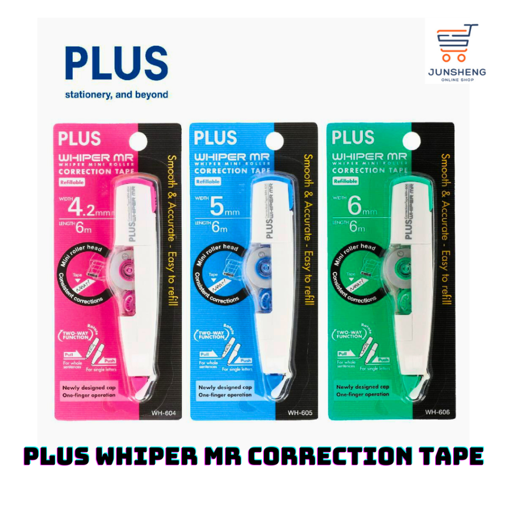 [READY STOCK] PLUS WHIPER MR CORRECTION TAPE 4.2mm / 5mm / 6mm / REFILL ...