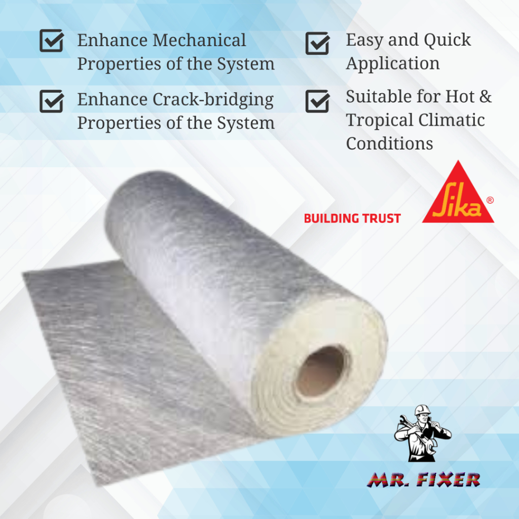 1.38m X 1m SIKA Reemat Premium Glass Fibre Mat Reinforcement ...