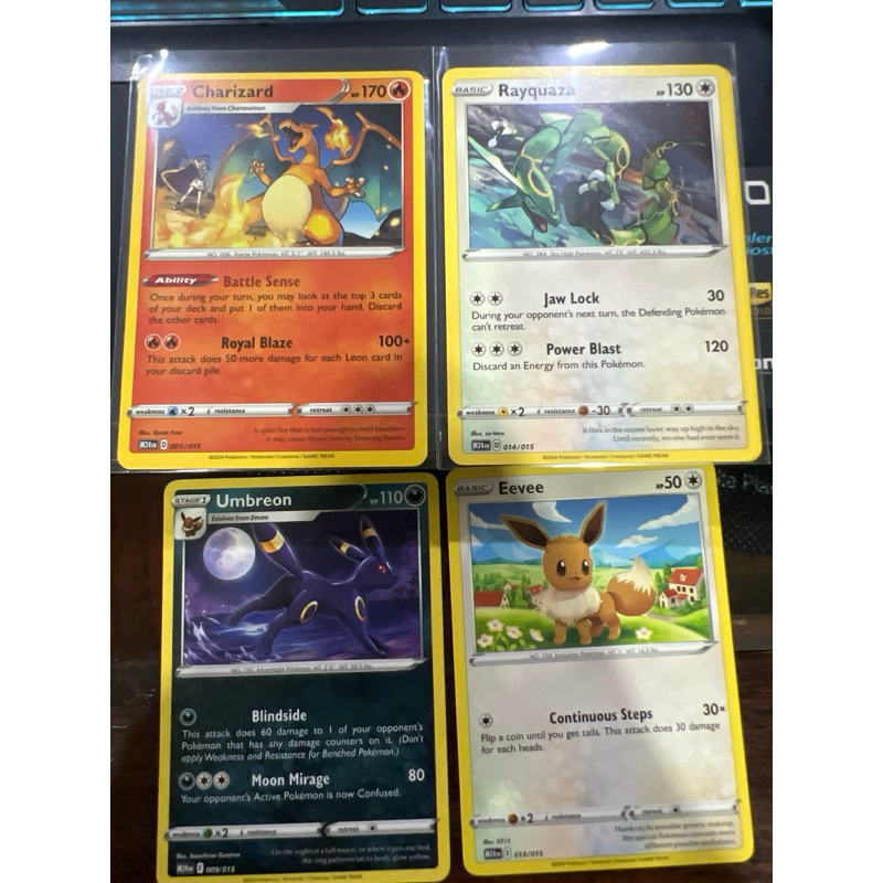 Pokemon Tcg - Mcd promo 2025 Umbreon Charizard Rayquaza eevee | Shopee ...