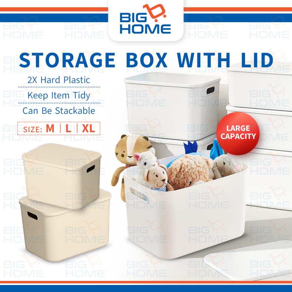 Plastic Container Storage Box With Lid Muji Storage Organizer Box ...